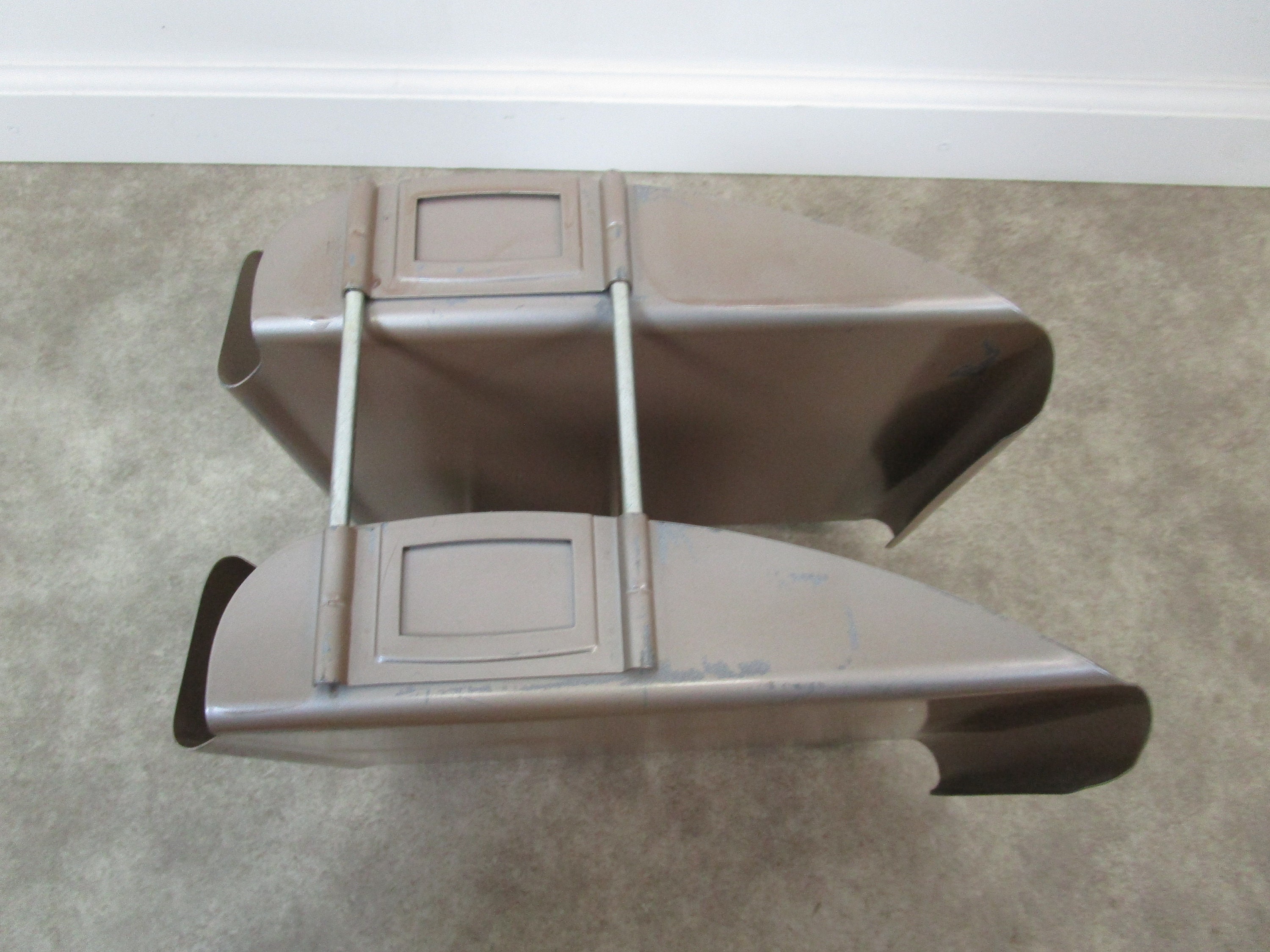 Vintage metal office desk 2 stack paper mail file box | Etsy