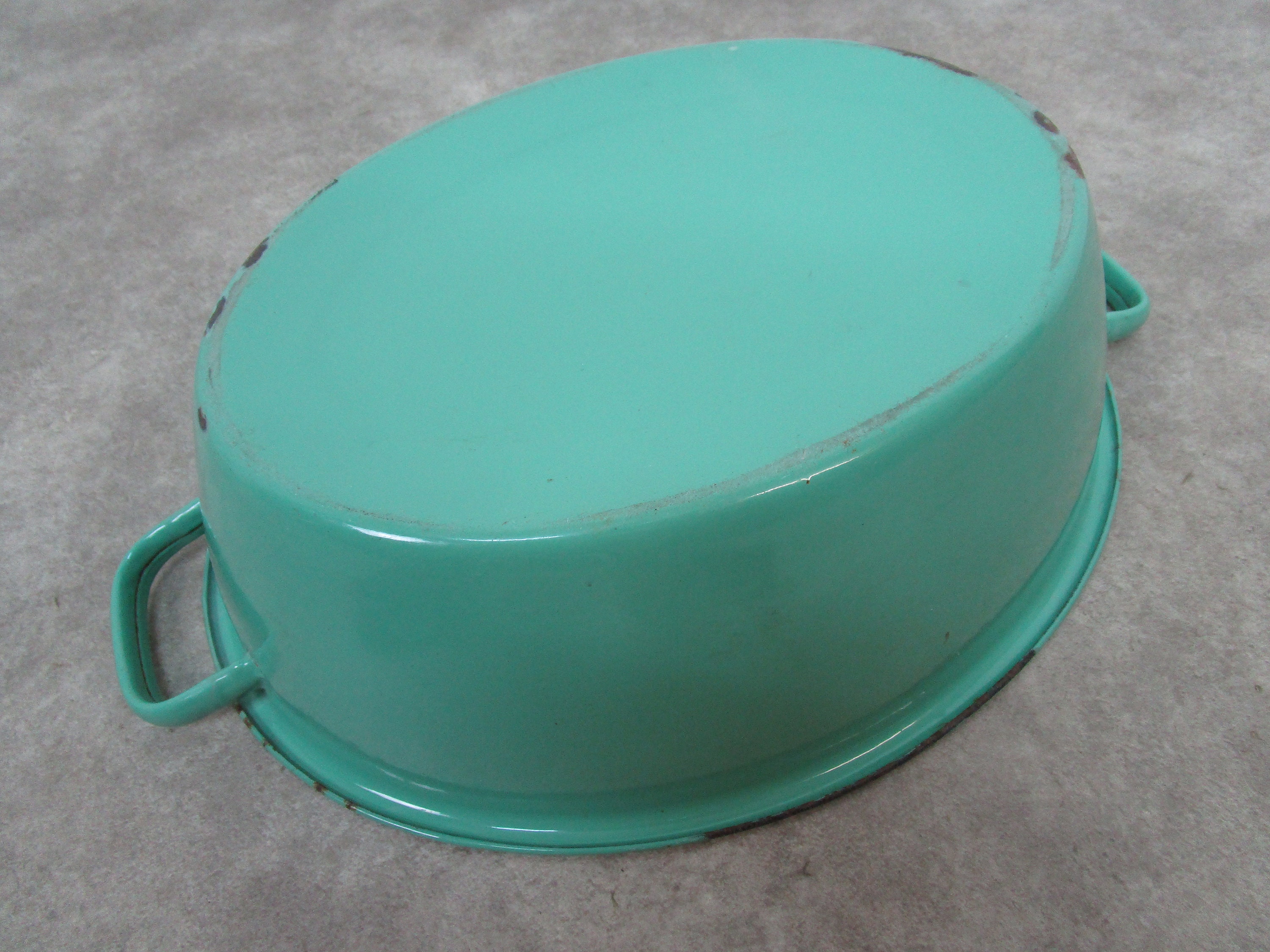 Vintage Retro Green Enamelware Pot Pan | Etsy