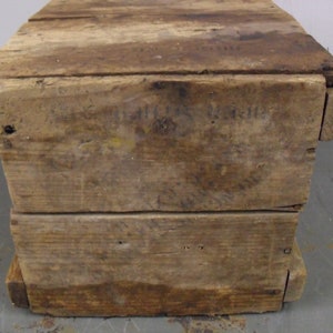 Vintage Buffalo Meter Company Wood Shipping Crate Box Steampunk New ...