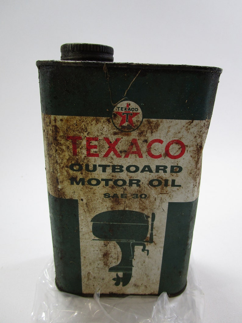 Vintage Texaco Motor Oil Can - Etsy
