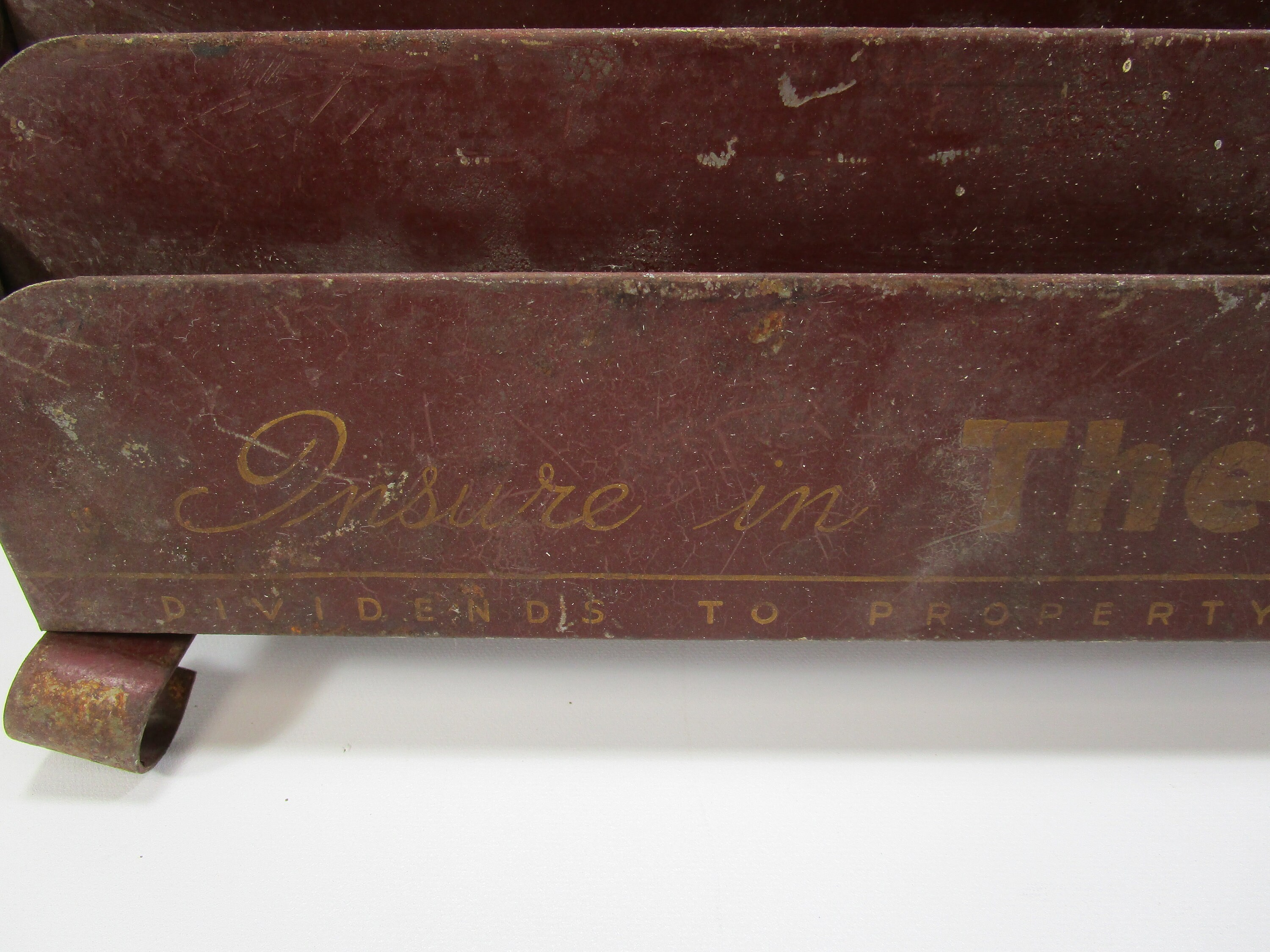 Vintage Metal or Wall Mount Desk Letter Holder Insurance | Etsy