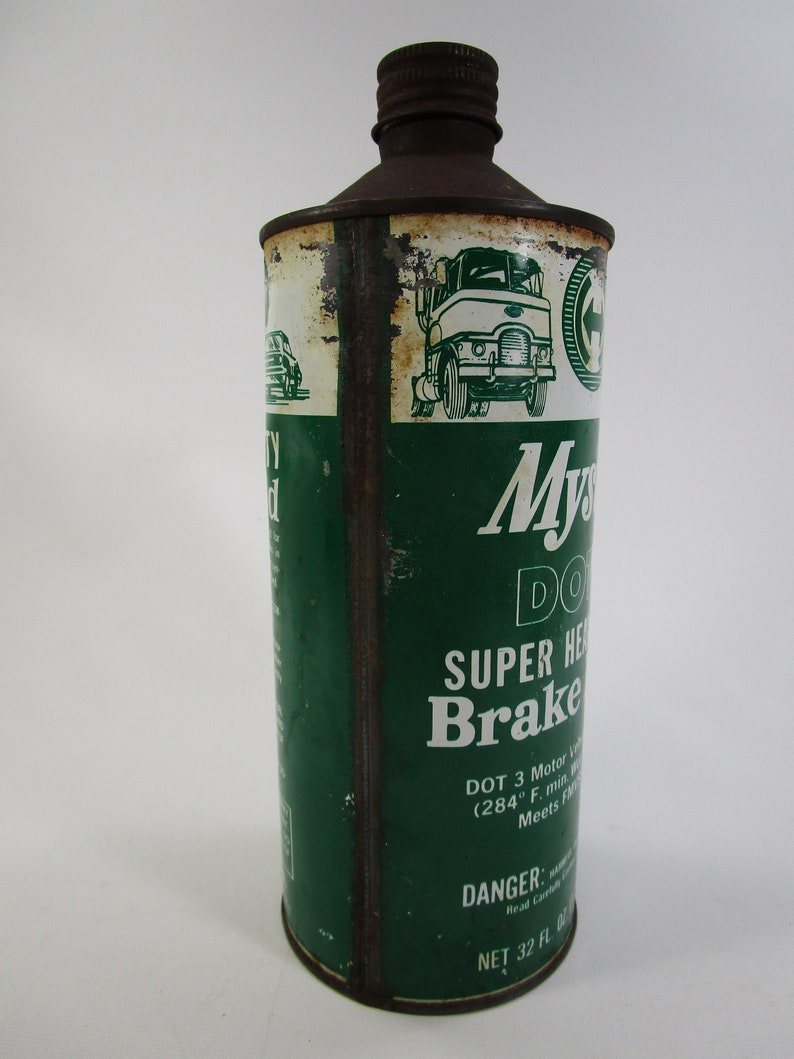Vintage Cone Top Mystik Brake Fluid Oil Can | Etsy