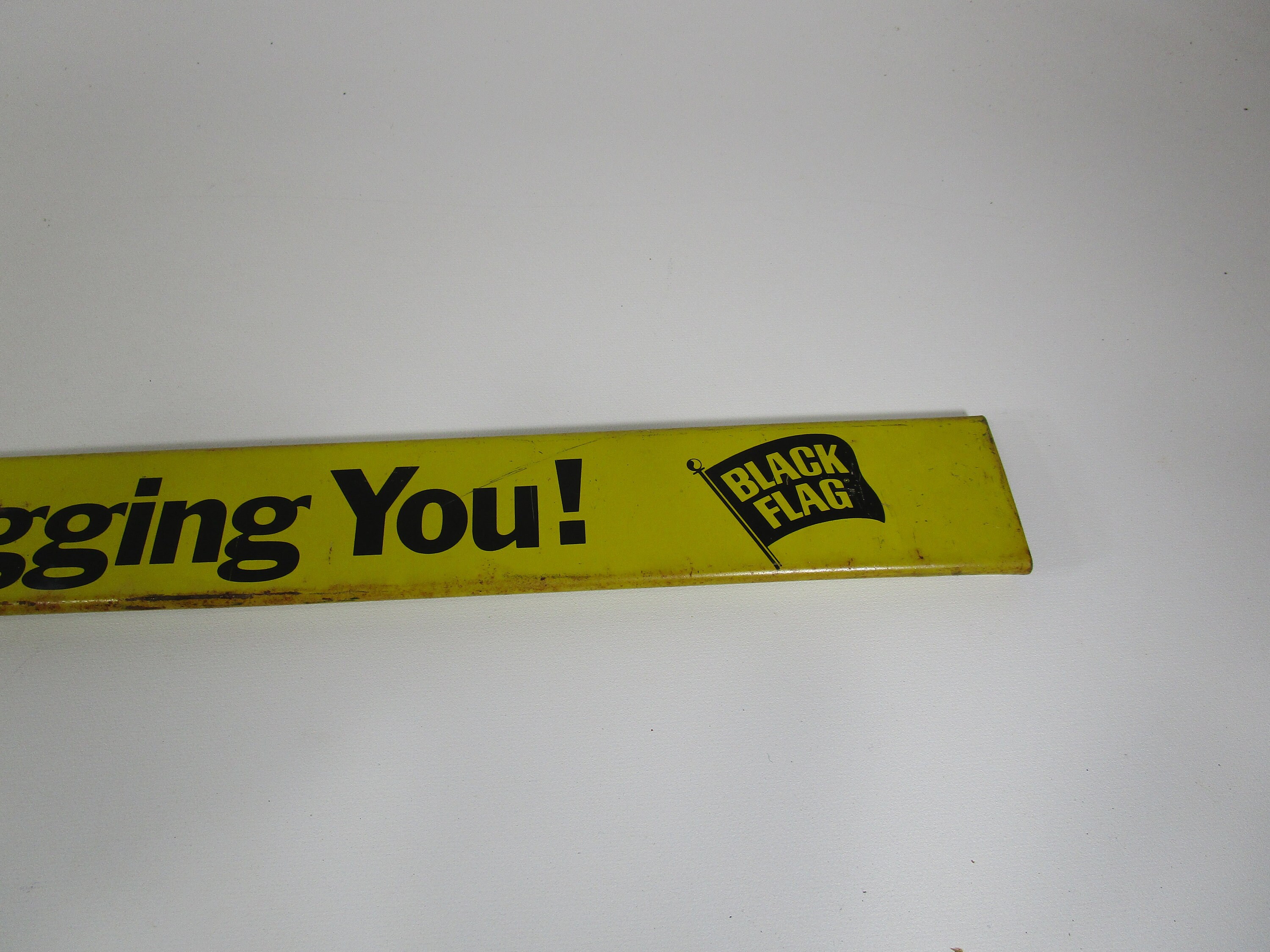 Vintage metal Black Flag store rack display sign | Etsy