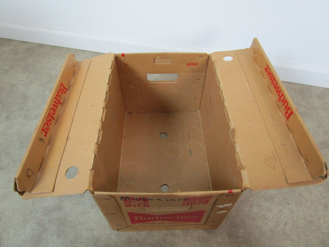 Vintage Budweiser Cardboard Beer Shipping Box Retro Brewery | Etsy