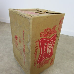 Vintage Miller High Life Cardboard Beer Shipping Box Retro Brewery ...