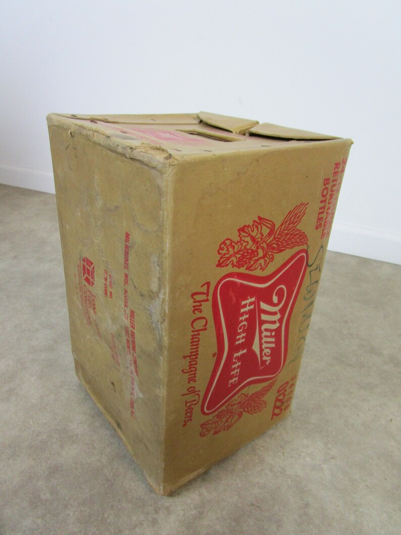 Vintage Miller High Life Cardboard Beer Shipping Box Retro - Etsy