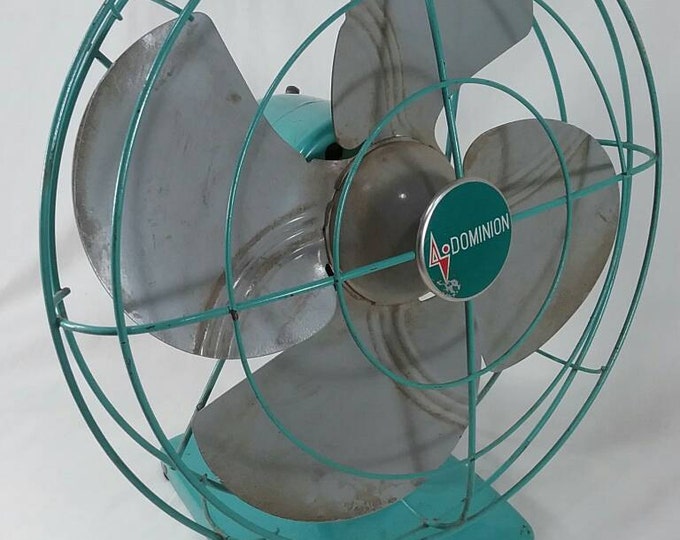 1950s Dominion Brand Small Blue Fan - Etsy