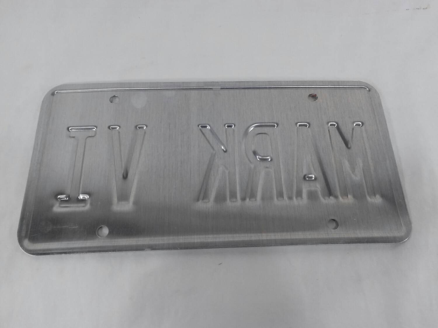 Mark 6 VI Kansas Vanity License Plate Personalized Car Tag Selmer ...