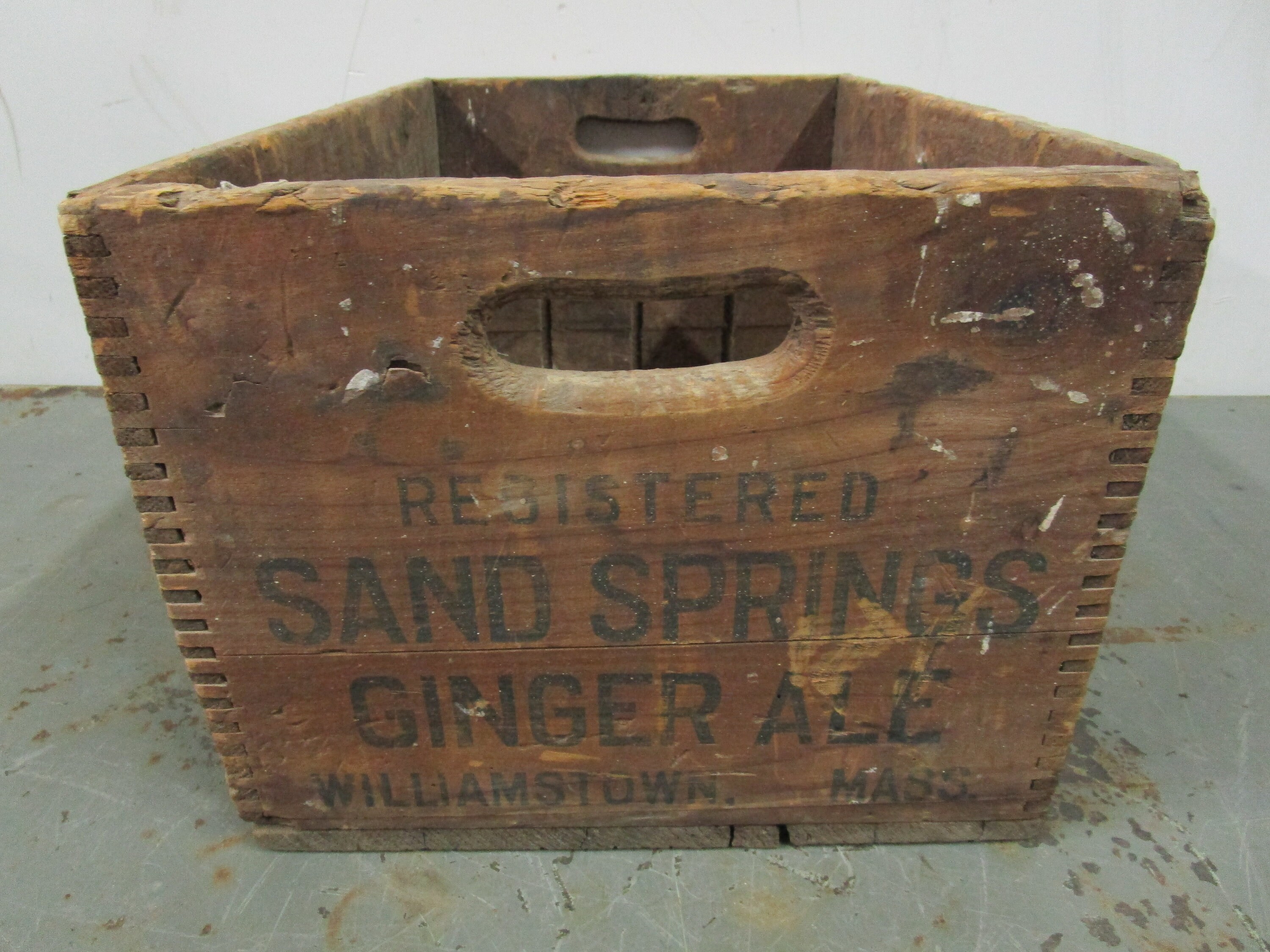 Vintage Sand Springs Ginger Ale Wood Shipping Crate | Etsy