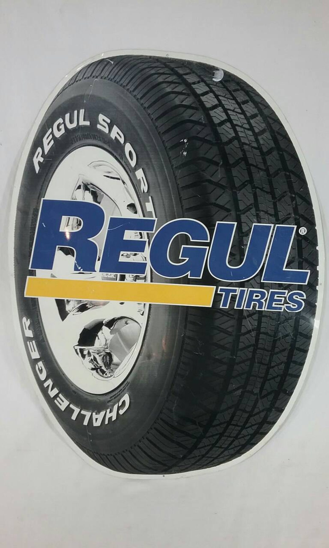 Vintage Regul Tires Tin Sign Metal Car Auto Shop Advertising - Etsy