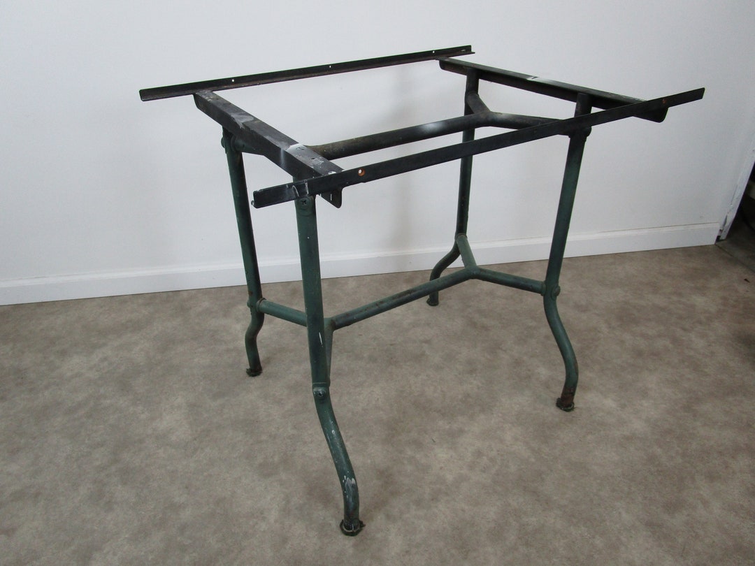 Vintage Industrial Metal Work Stand Table Machine Base - Etsy