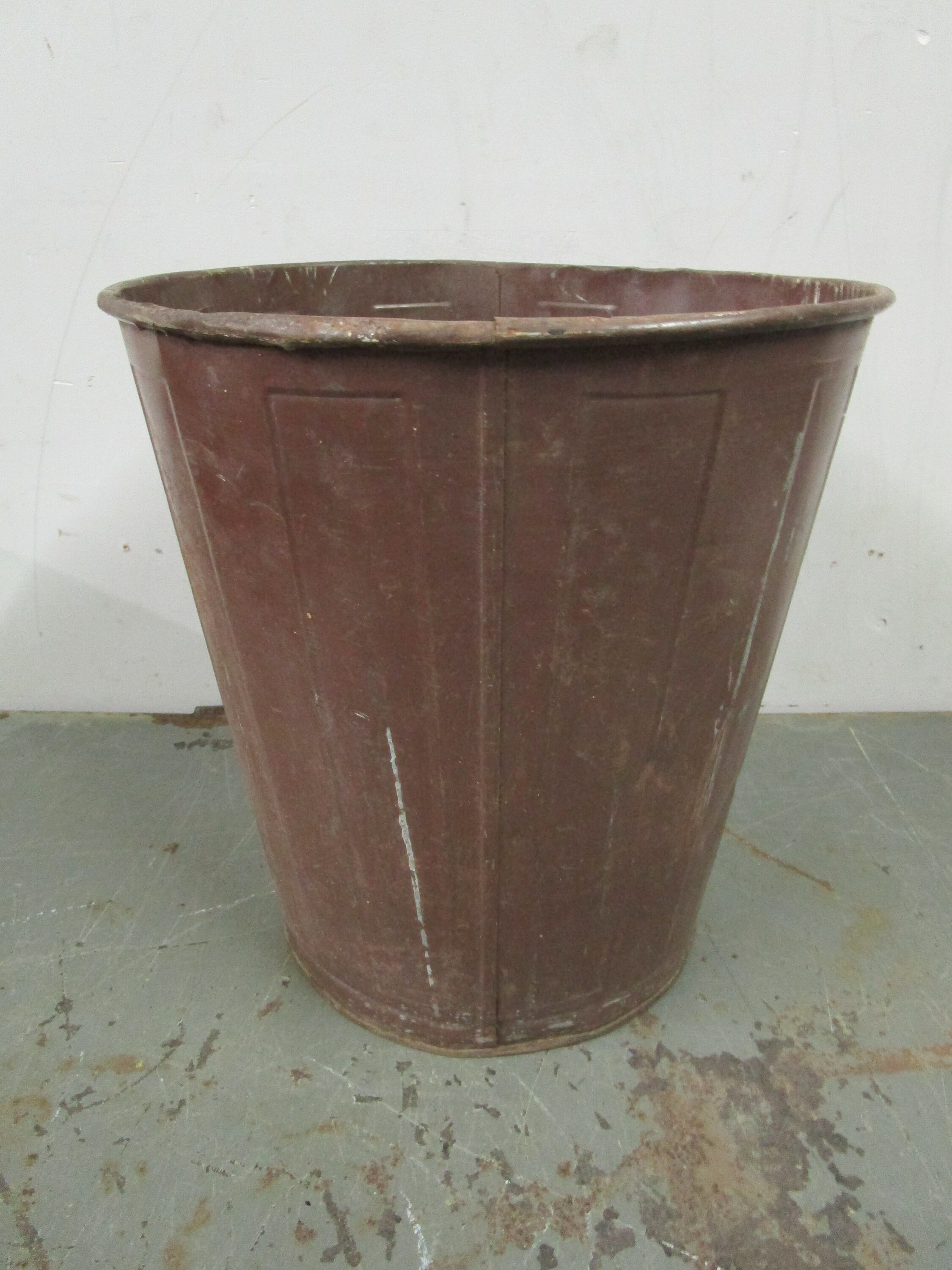 Vintage Metal Trash Can