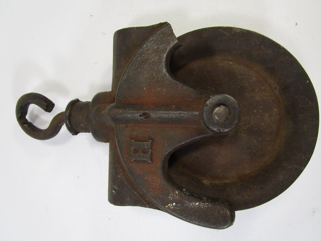 Vintage Cast Iron Farm Barn Pulley Hay Trolly - Etsy