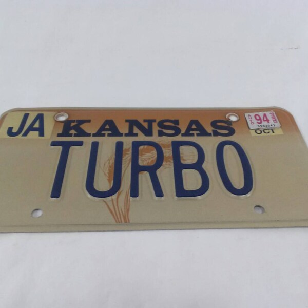 Kansas Vanity License Plate - Etsy