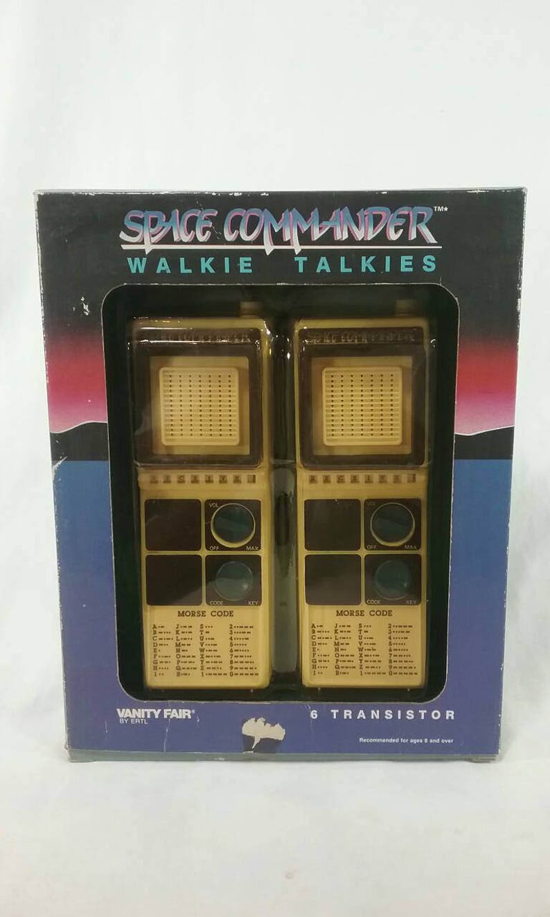 Vintage Space Commander Walkie Talkies New in the Box White | Etsy