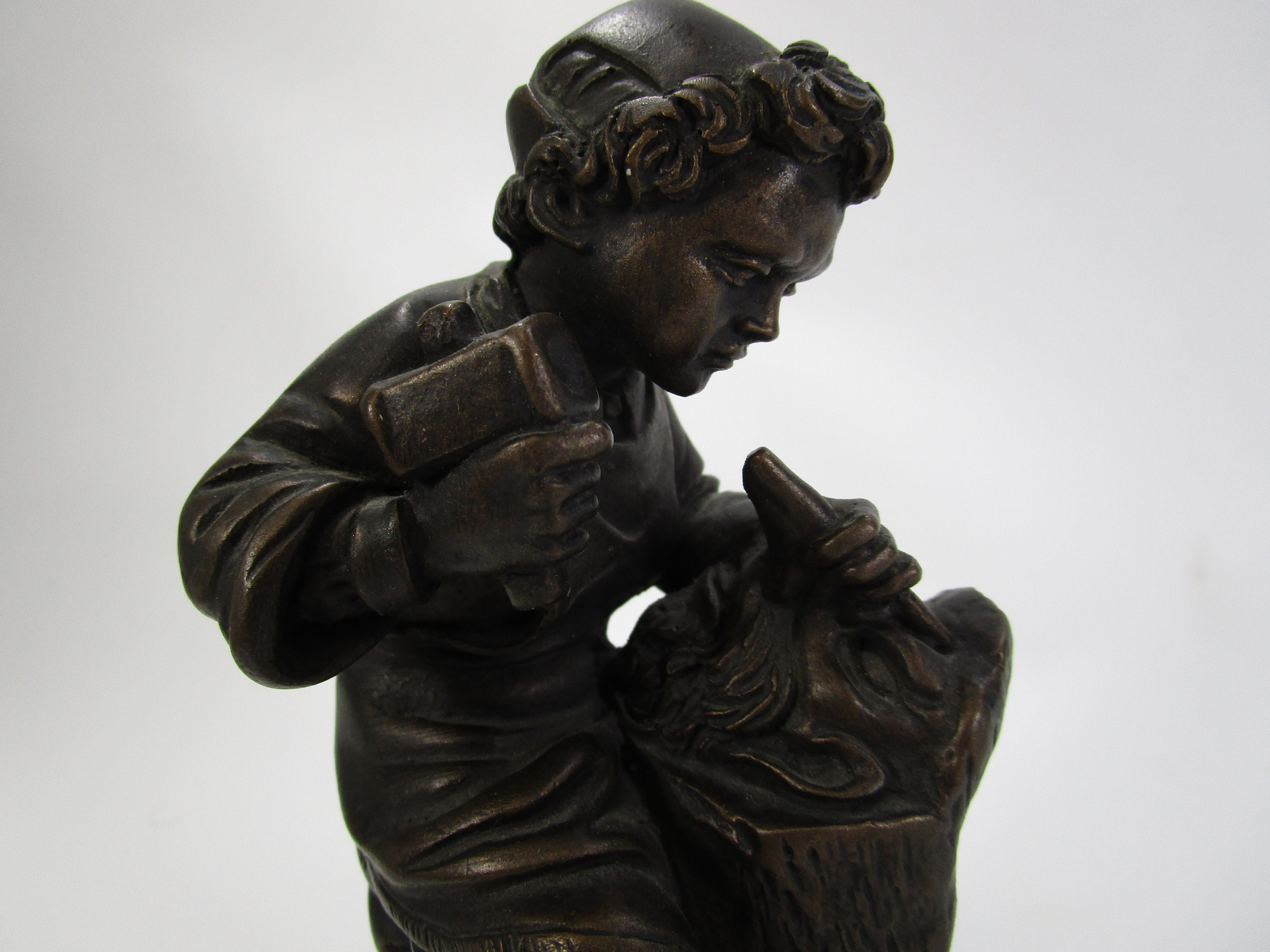 Vintage Michelangelo as student statue by Austin productions | Etsy