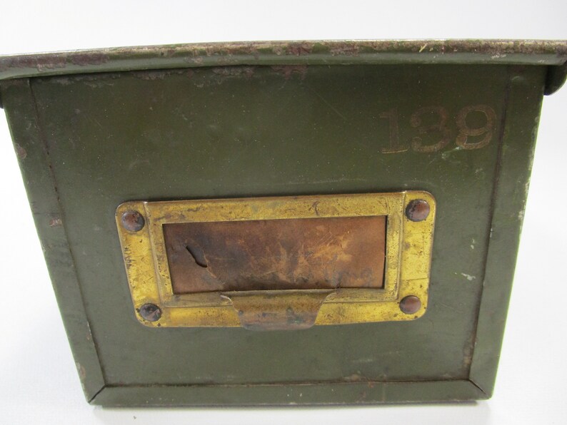 Antique Bank Safe Deposit Box - Etsy