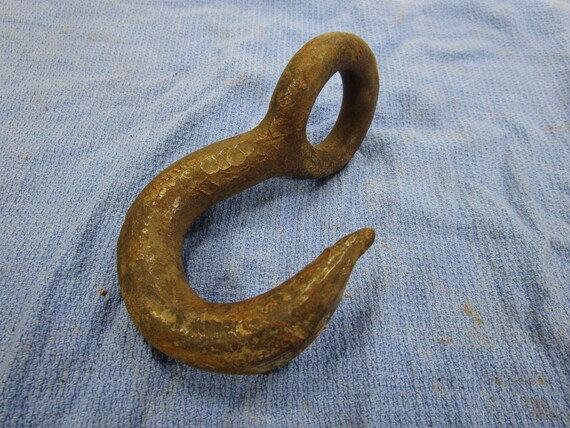 Vintage hand forged antique hook | Etsy