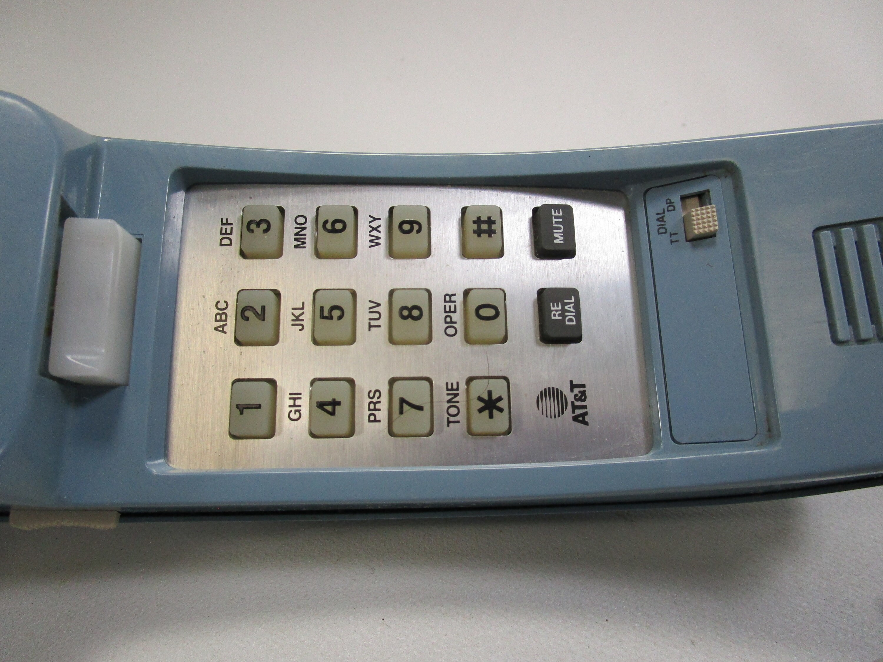 Vintage baby blue push button telephone AT&T | Etsy