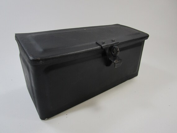 Antique Vintage Metal Tractor Tool Box | Etsy