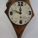 Vintage Mid Century Wall Clock Teak Man Warrior Sculpture - Etsy