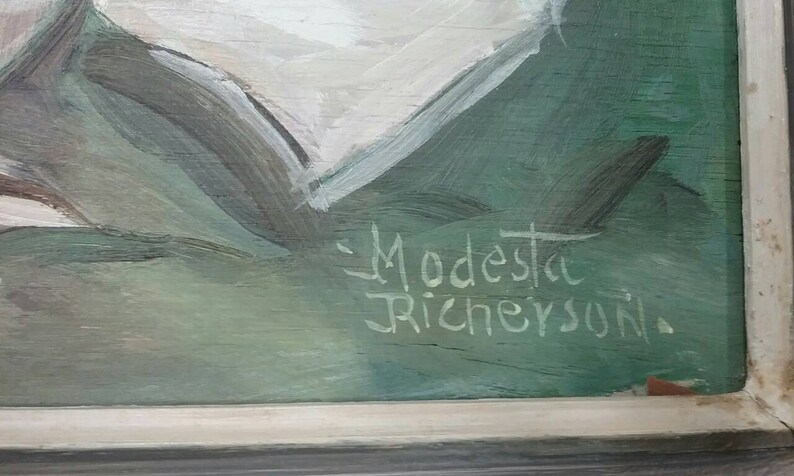 Vintage Modesta Richerson Clown Oil Painting Original - Etsy