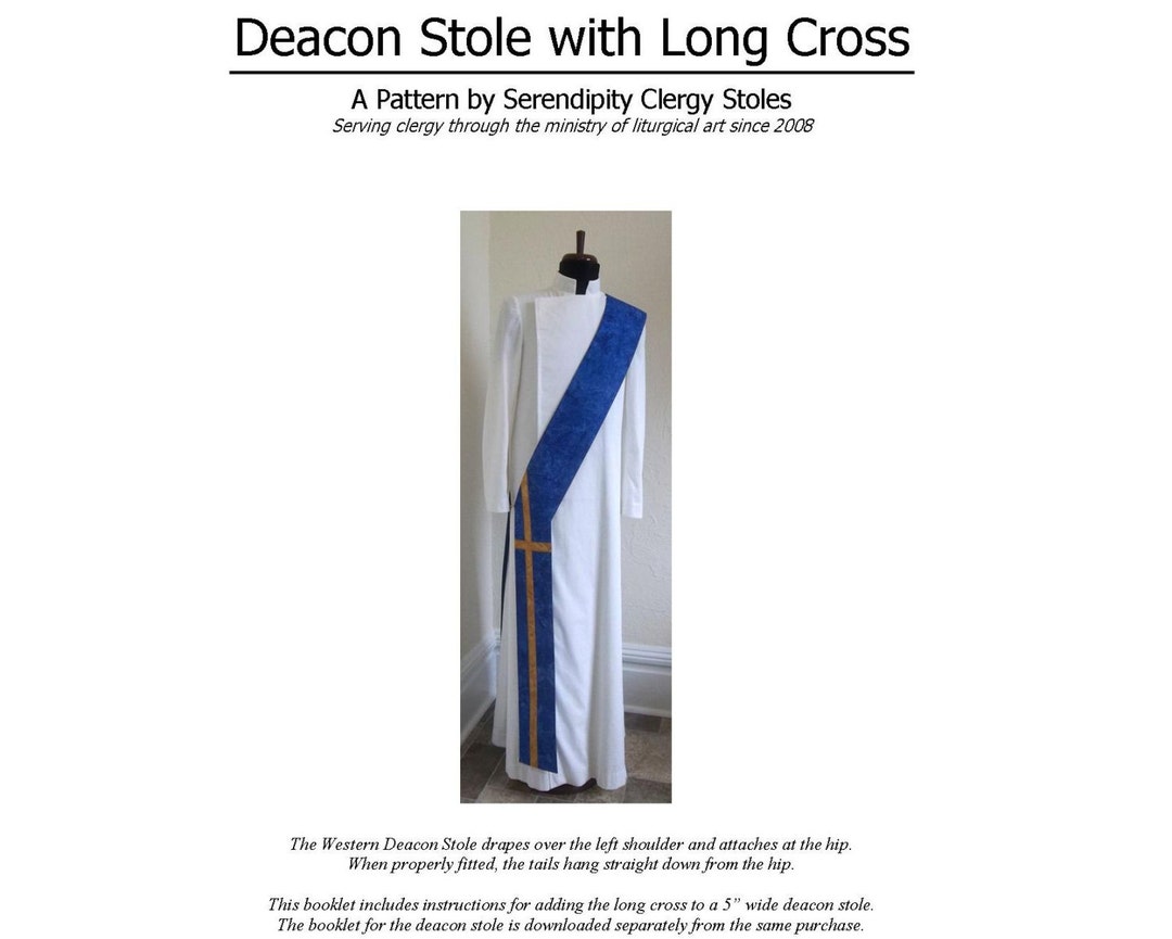 PDF Directions NOT a Pattern for Western Style Deacon Stole WITH ...