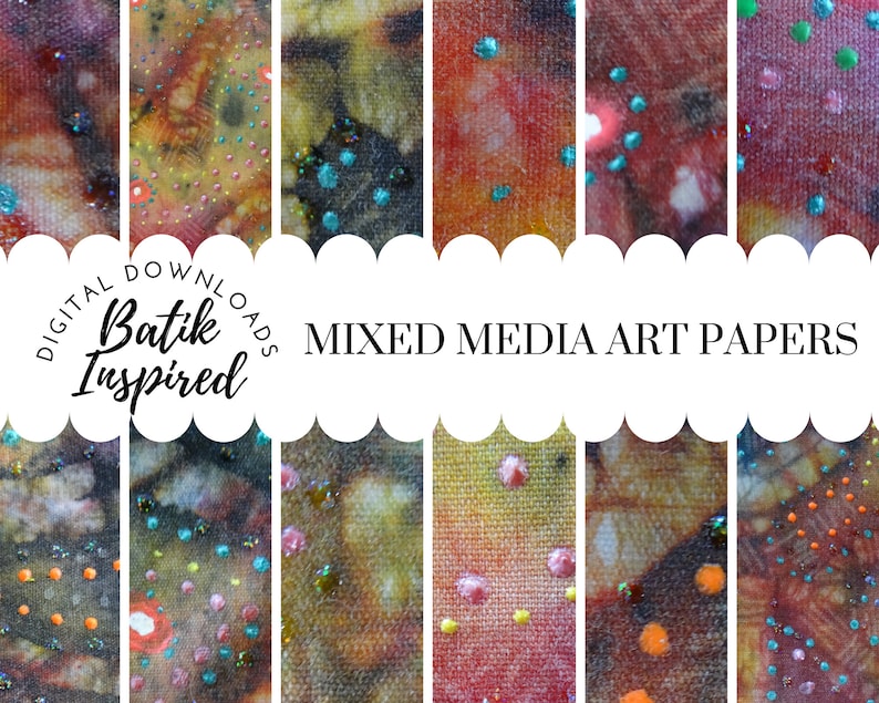 Batik Inspired Digital Papers Instant Download - Digital Download ...