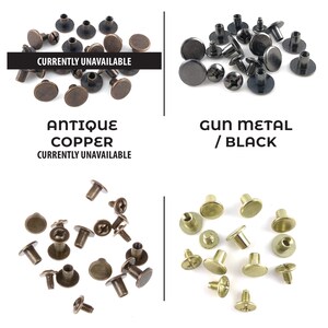 Fold Over Labels With Chicago Screws for Handmade Items / Rivets ...