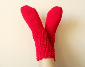 Hand Knit Socks - Etsy