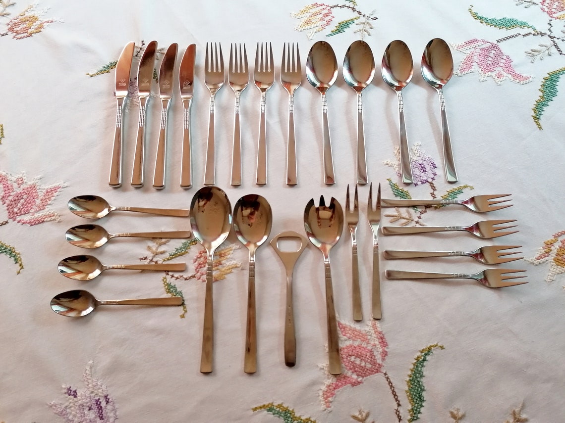 Vintage SOLINGEN Cutlery Set German Solingen Knives Forks | Etsy