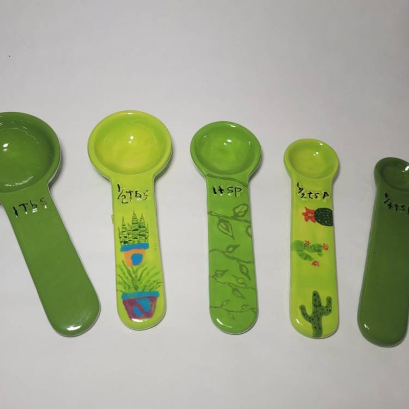 Ceramic Measuring Spoons - Etsy