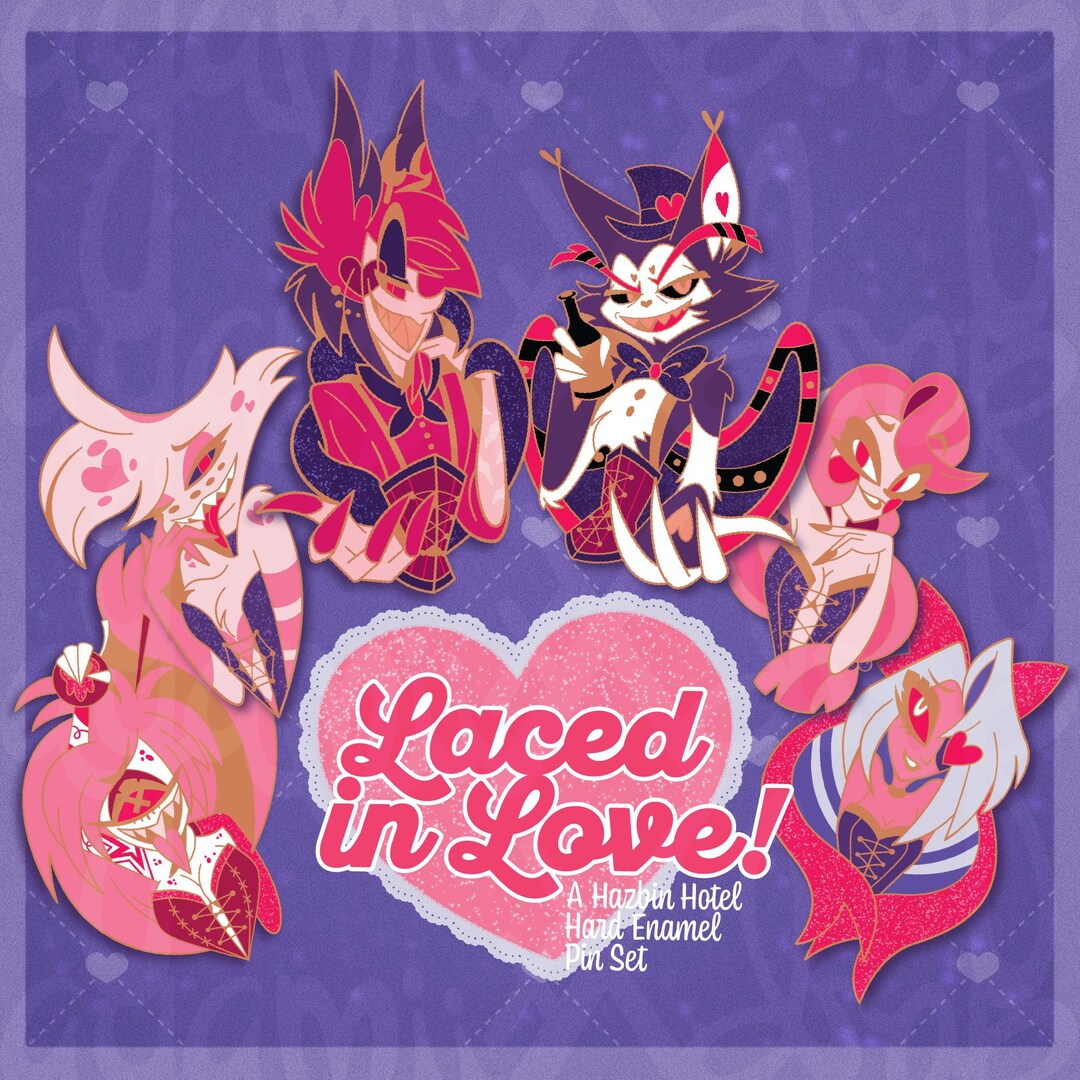 Laced in Love ~ ! // Hard Enamel Pin Set - Etsy