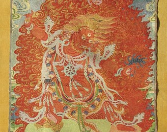 Green Tara very Large Tibetan Thanka Silk Cloth Embroidery. - Etsy