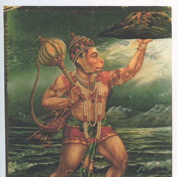 Vintage Hanuman Print - Etsy