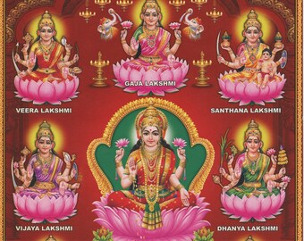 Ashtalakshmi Poster - Etsy