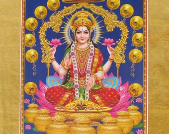 Goddess Lakshmi Poster | Etsy