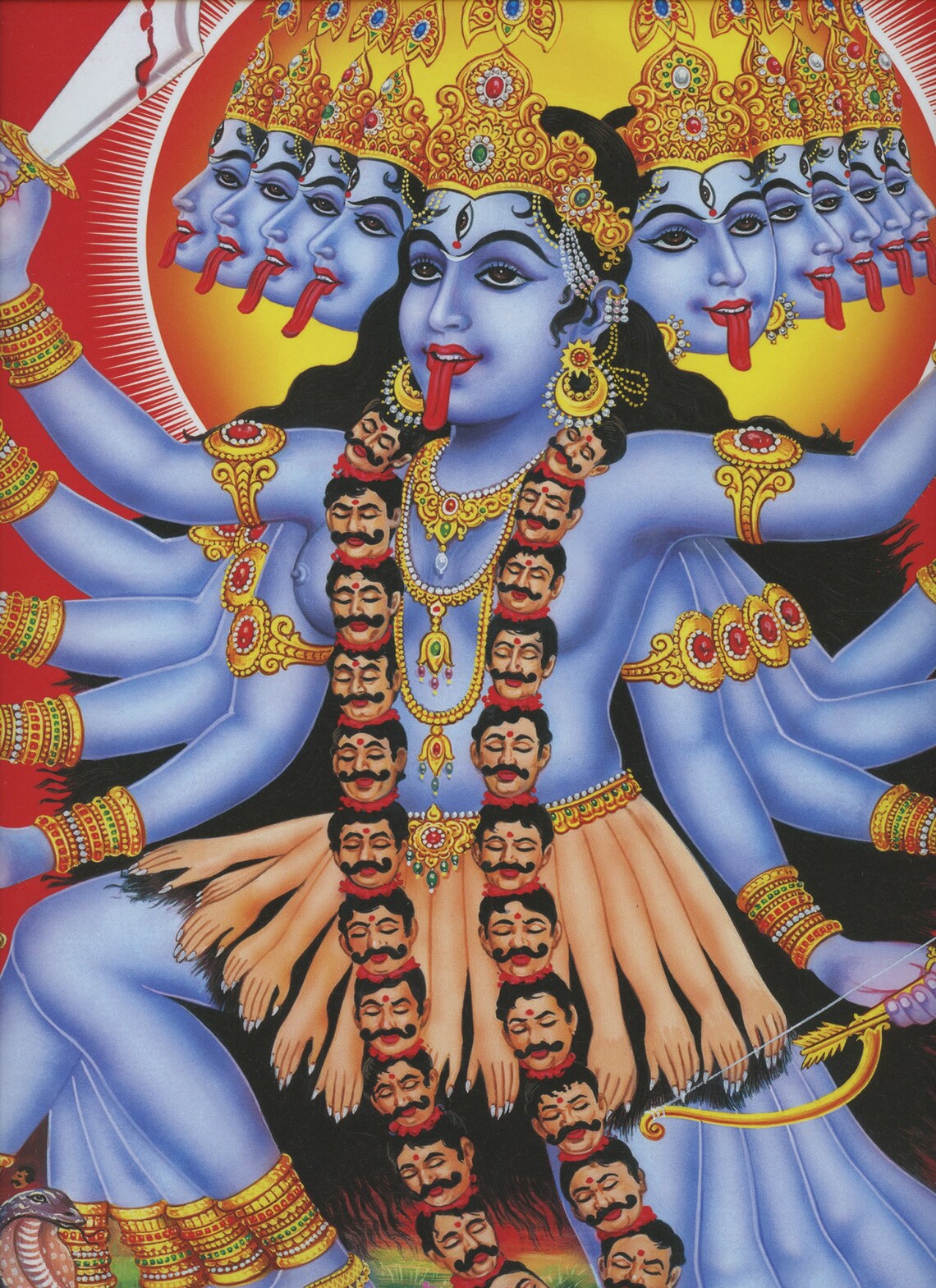 Mahakali ... Vintage-style Indian Hindu Devotional Print - Etsy