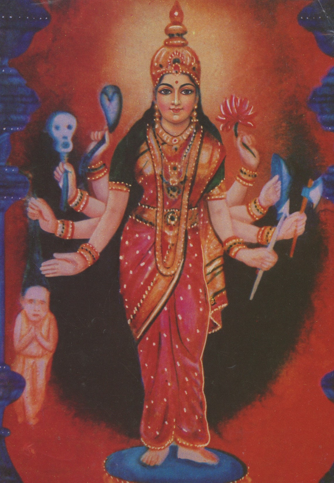 Sadhi Mata ... Vintage Indian Hindu Devotional Poster Print - Etsy