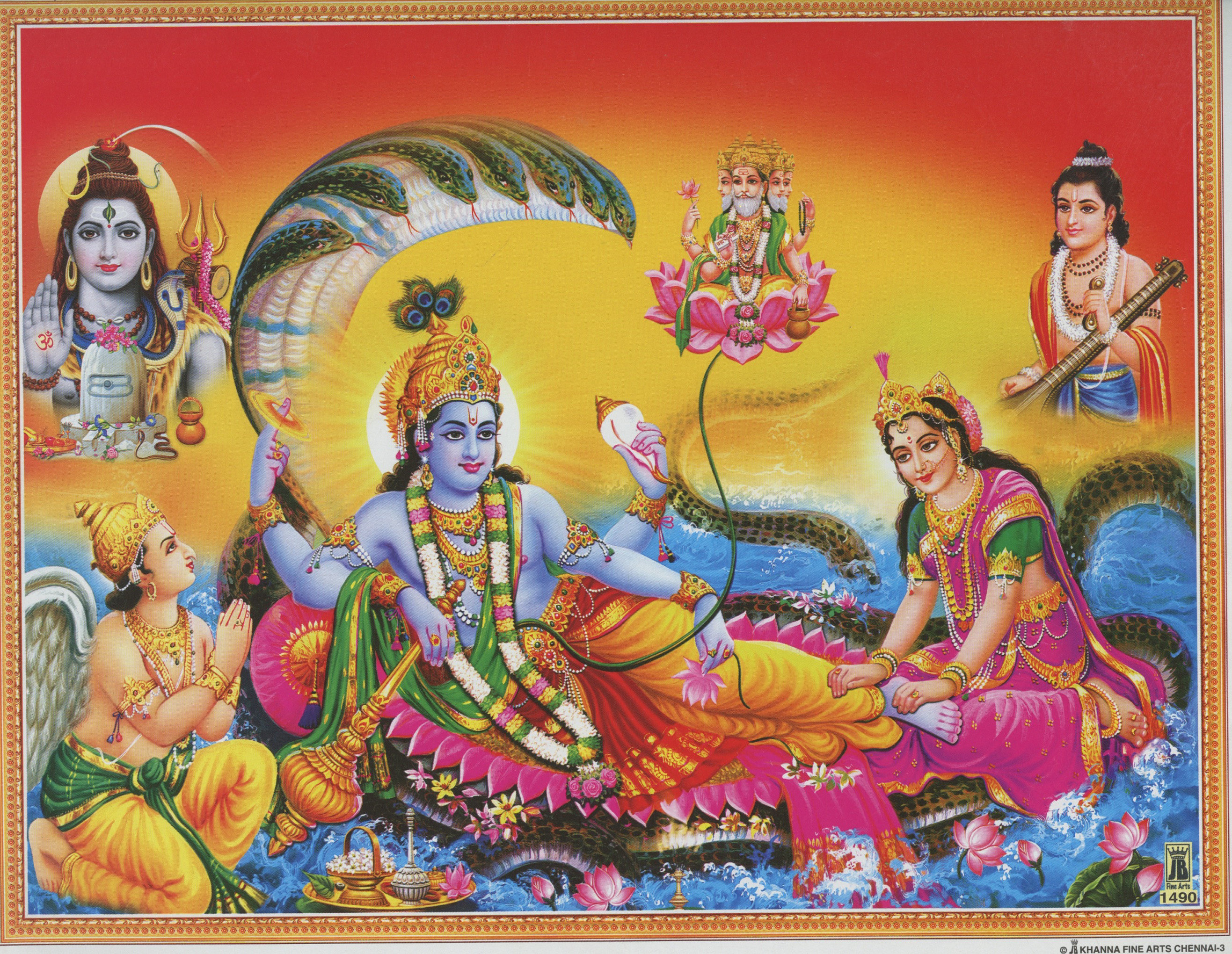 Hindu Art Vishnu