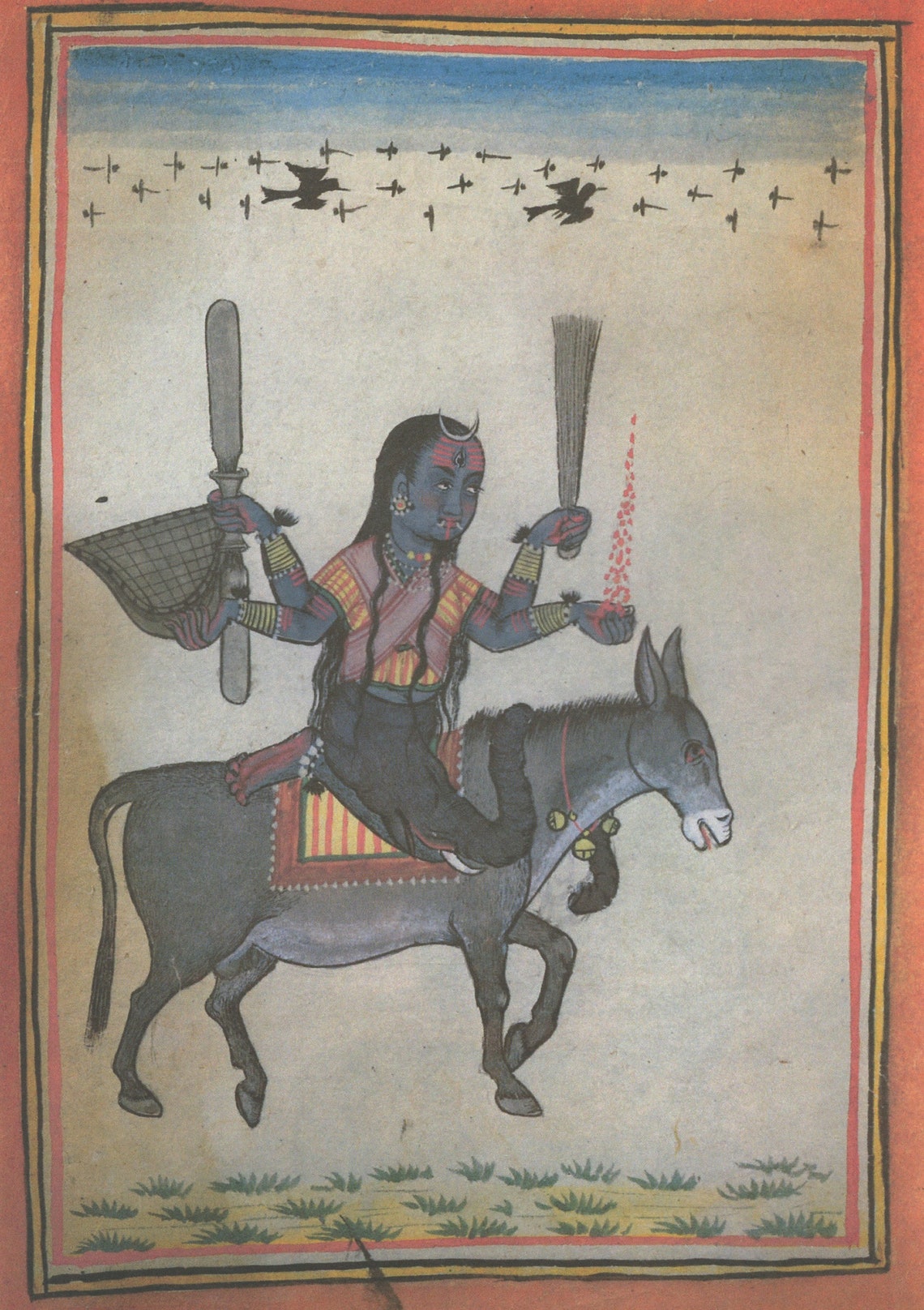 The Goddess Dhumavati ... Contemporary Reprint of Vintage | Etsy