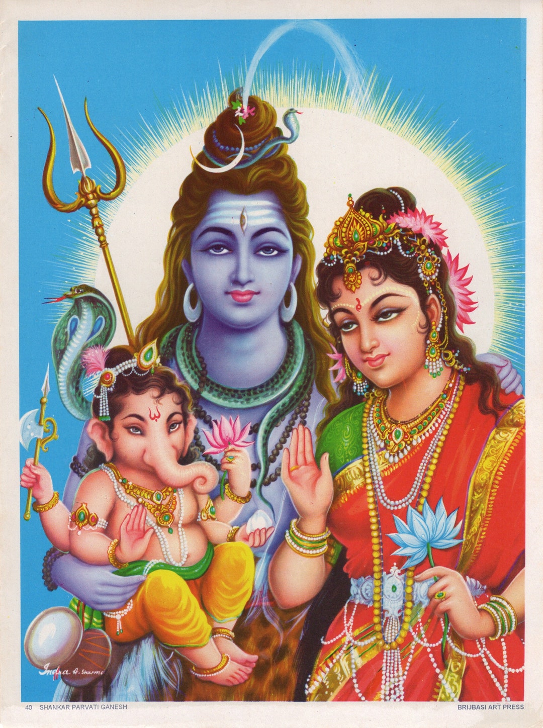 Shiv Ganesh Impresionante Subidón Imagen Que Presenta A Lord Shiva