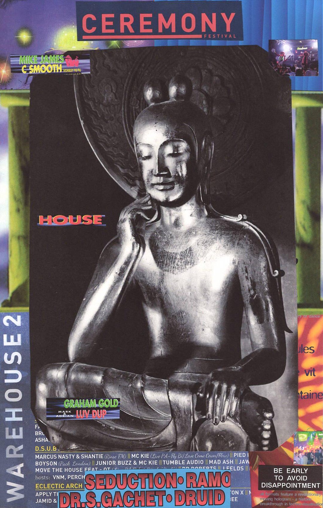 Collage Art ... Buddha Rave #1. - Etsy