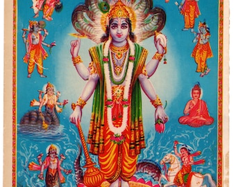 Vishnu Canvas - Etsy