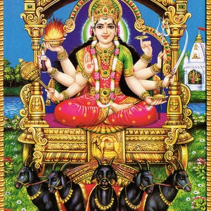 Meldi Maa ... Vintage Indian Hindu Devotional Poster Print - Etsy