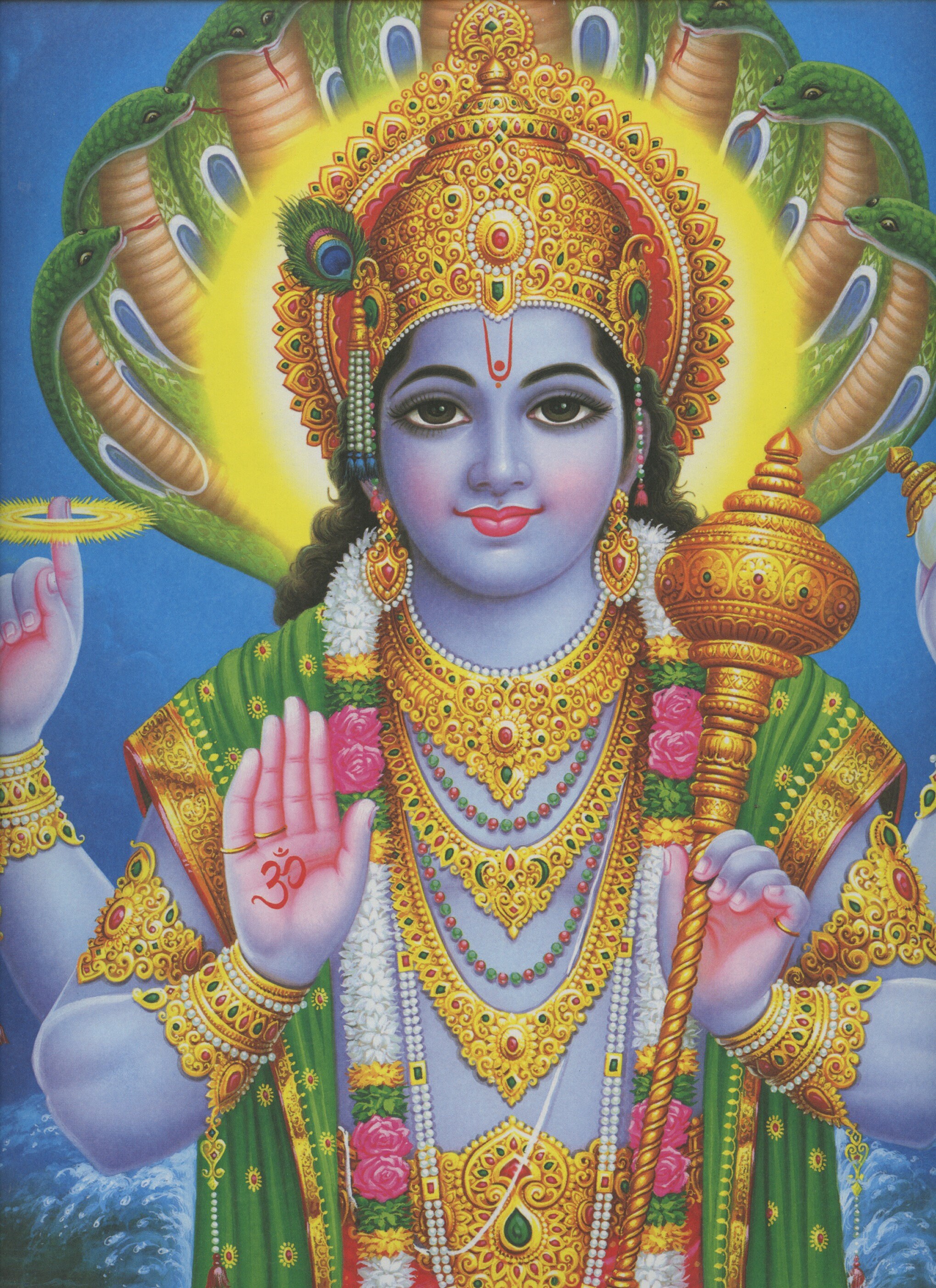 Vishnu Art Vishnu Vintage-style Indian Hindu Devotional | Etsy Australia