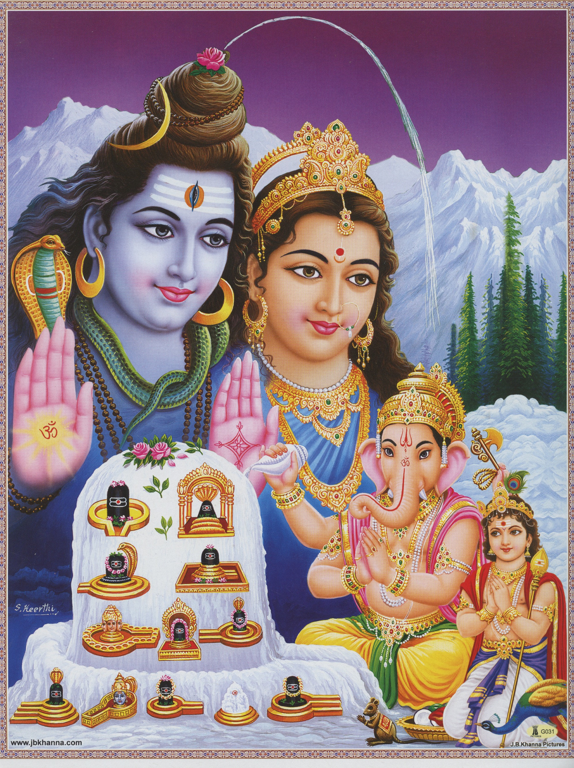 Ancient Hindu Art Shiva God Shiva Miniature Painting Hi Res Stock