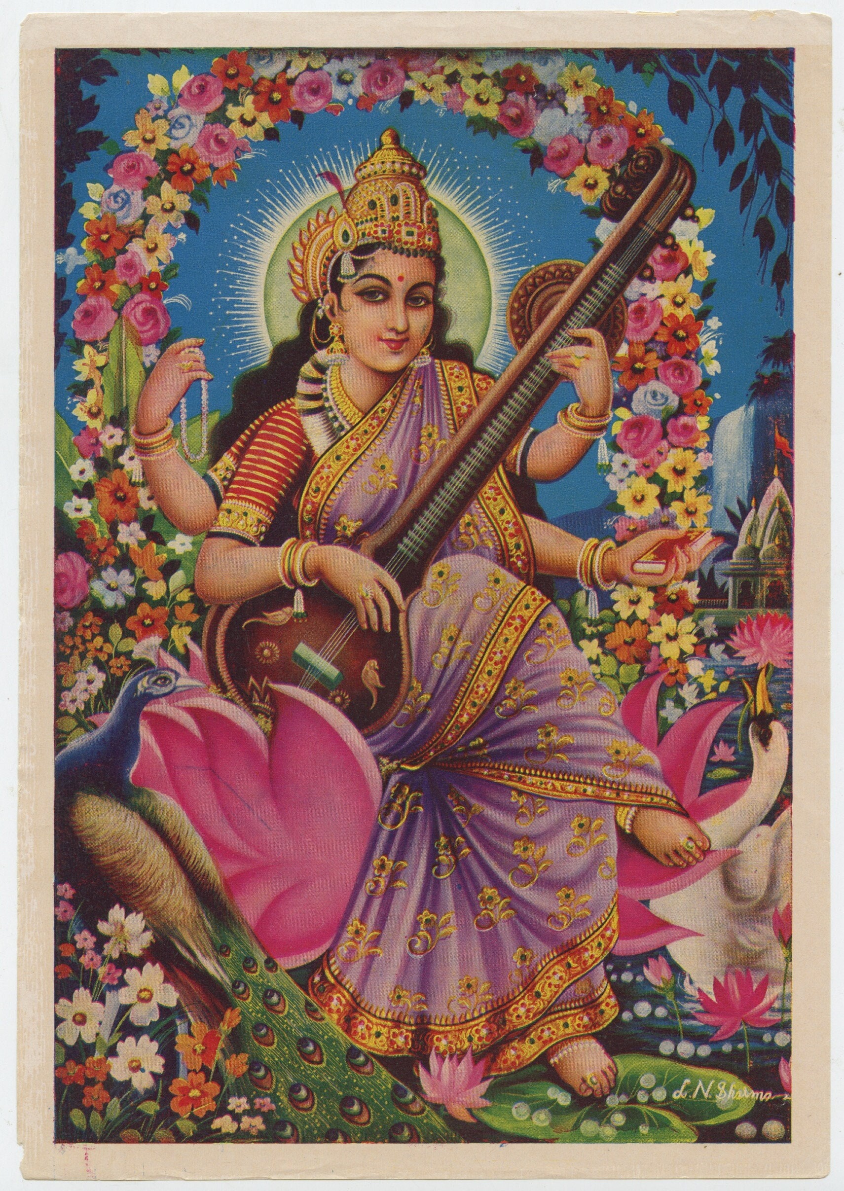 Saraswati Picture Printable