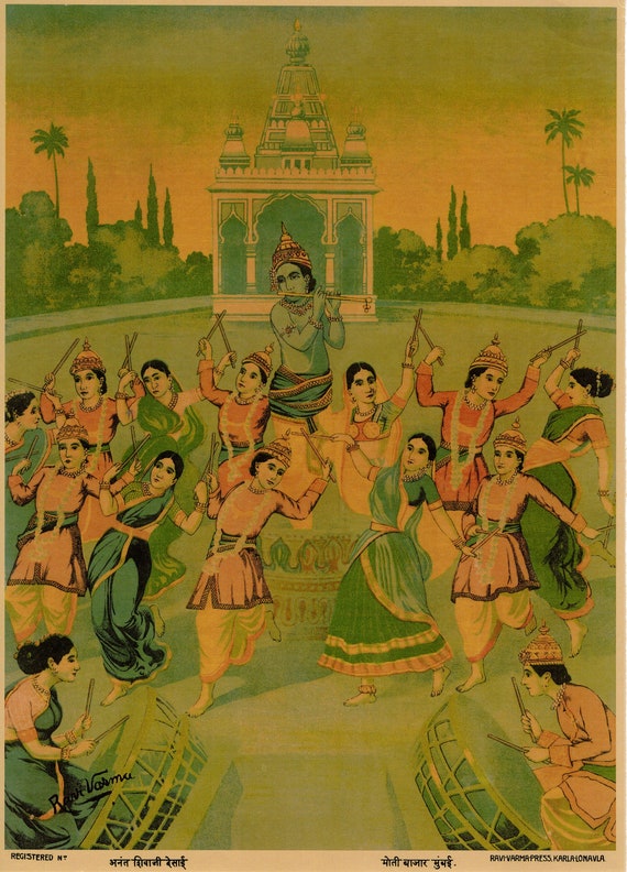 Raja Ravi Varma Krishna Radha Paintings