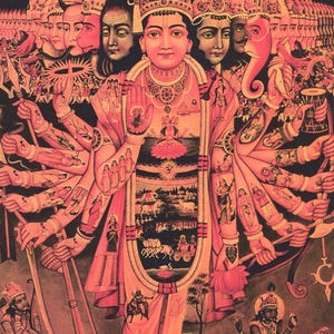Krishna's Universal Form ... Contemporary Reprint of Vintage Indian ...